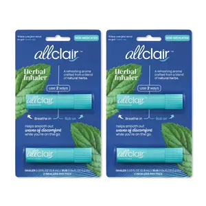 Allclair Herbal Inhaler (2-Pack) - All-Natural Therapeutic Remedy for ...