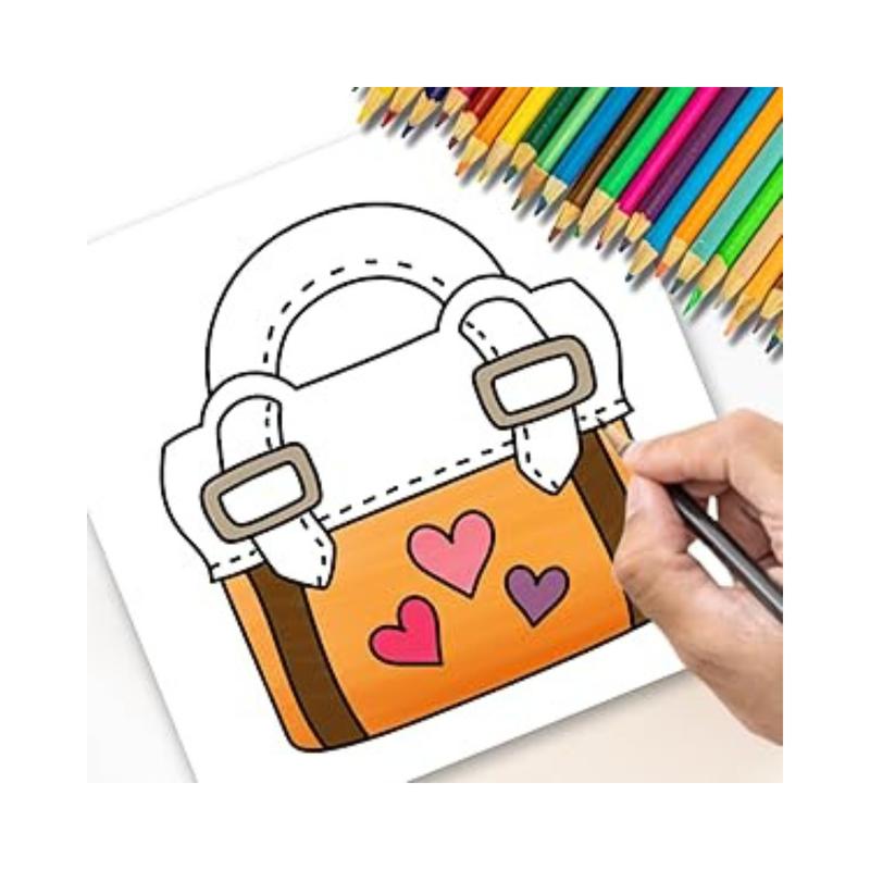 Bold & Easy Coloring Book for Adults and Kids: Cute and Simple Designs ...