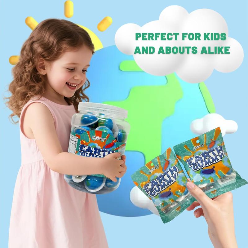 Lucky Boys Earth Gummy Candy With Fruity Liquid Center Fat Free Perfect ...