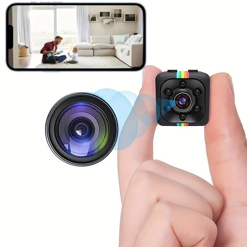 Portable Mini Camera with USB Rechargeable, HD NightVision for Home ...