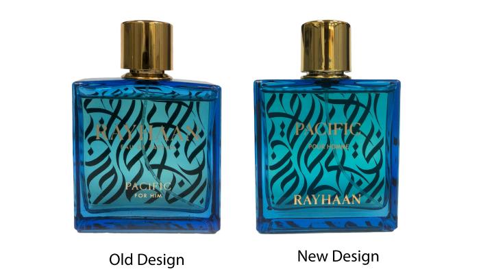 Rayhaan Pacific for Men Eau de Parfum Spray, 3.4 Ounce