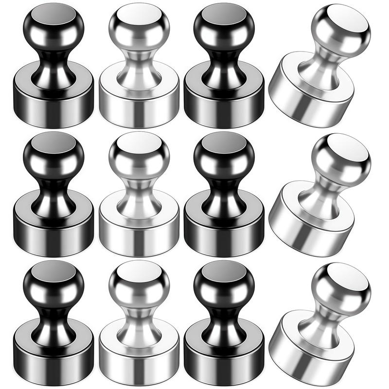 Strong Magnet, Thumbtack Magnet, Refrigerator Magnet, Brushed Nickel ...