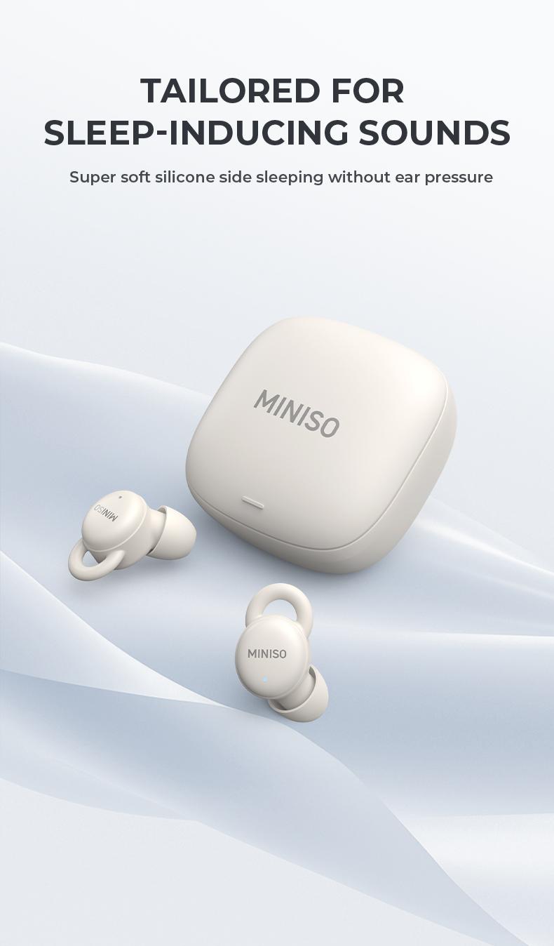 MINISO X10 Sleep Earbuds,Bluetooth Earphones,Wireless Earbuds,Touch ...