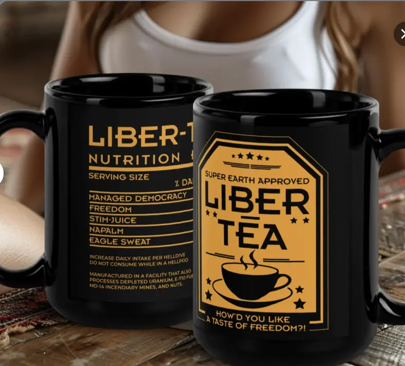 Liber-Tea Helldivers Nutrition Cup, Helldivers 2 Mug - TikTok Shop