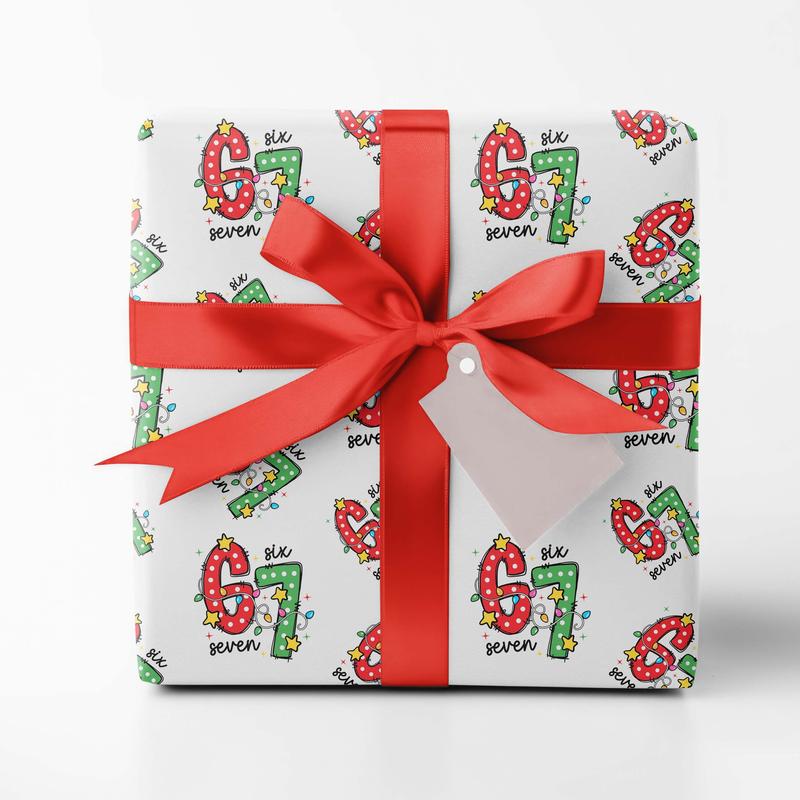 Meme 67 Funny Gift Wrap, Meme Funny Gift Wrap, Funny Wrapping Papers ...