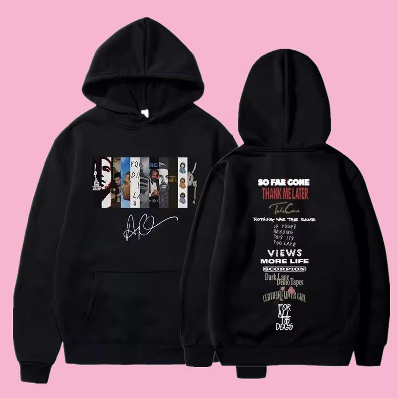[Graphic Hoodie] Drake Album Cover Hoodie – Full Discography Sweatshirt ...