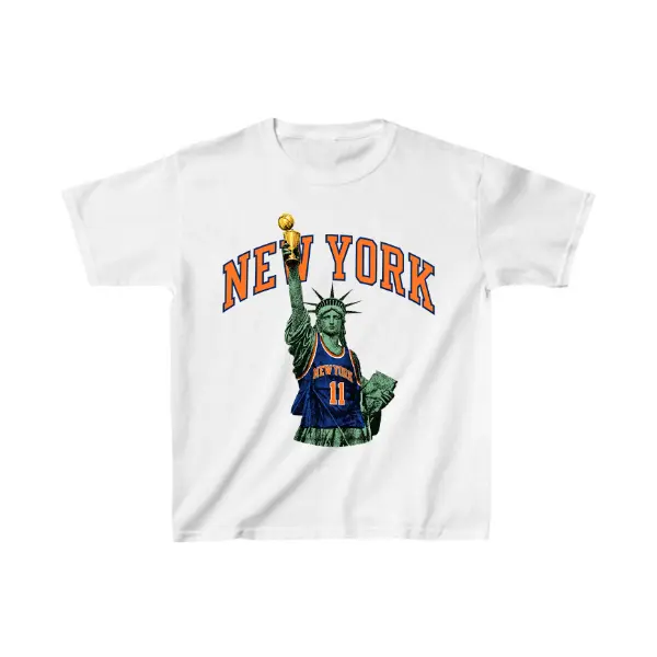 NY11 Knicks Baby Tee, Vintage Micro Rib, Women's Sporty Tee, Basketball ...