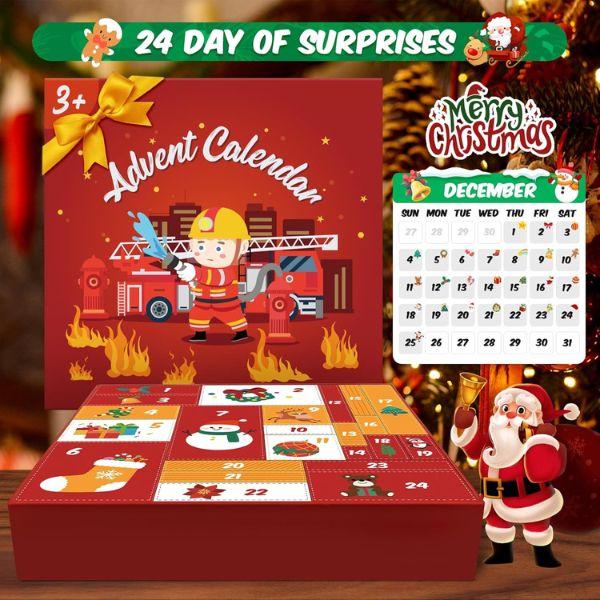 Christmas Fireman Role Play Set for Kids Pretend Firefighter Costume 24 ...