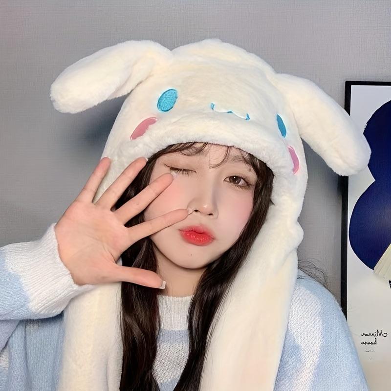 SANRIO Cinnamoroll Hat with Attached Scarf - 100% Polyester Cartoon ...