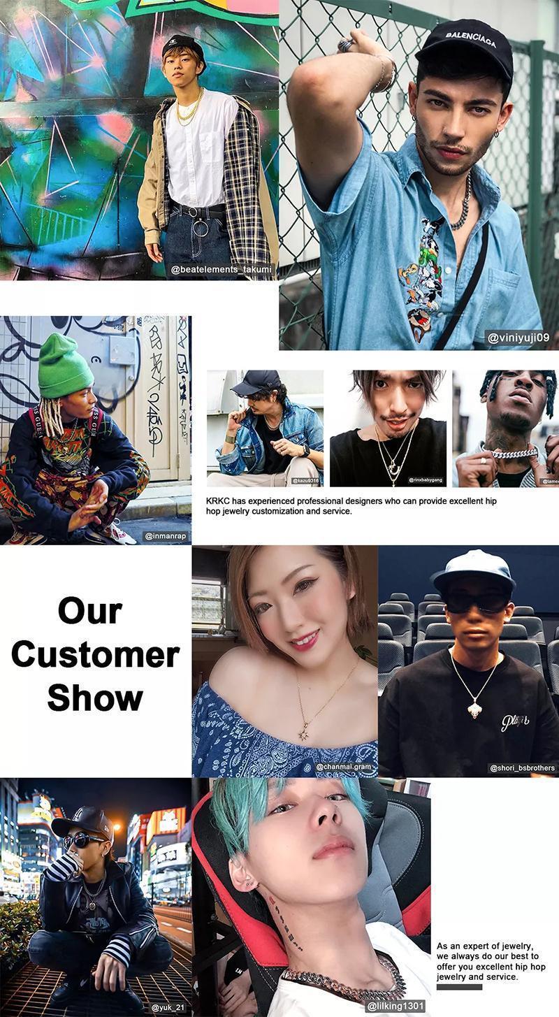 Pass Diamond Test GRA Moissanite 25mm Wide 6Rows 925 Solid Silver Cuban ...