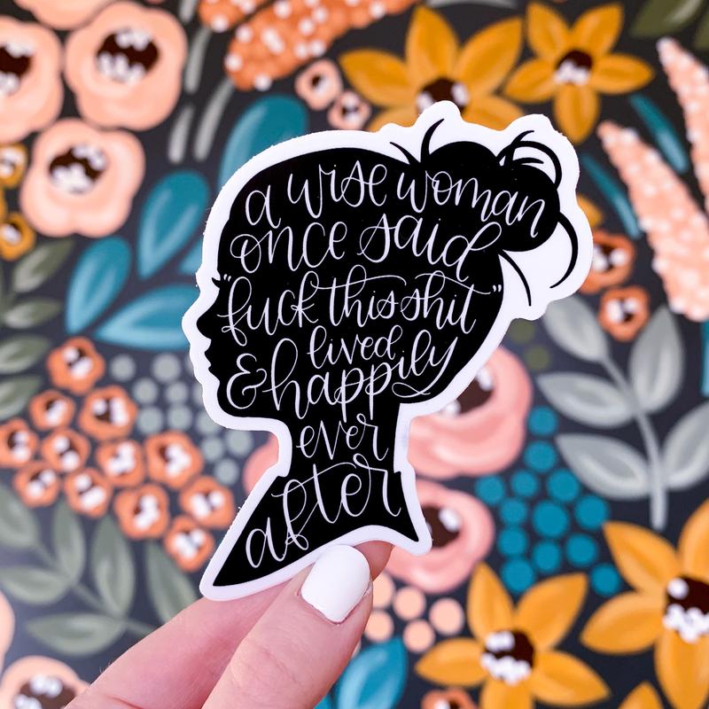 Wise Woman Waterproof Vinyl Sticker, 4x3" - TikTok Shop