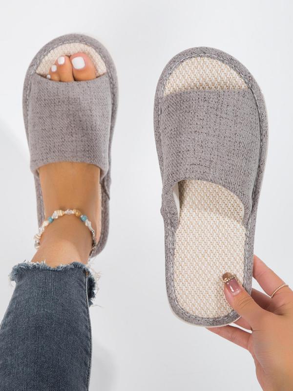 Women's Fashionable Two Tone Contrast Binding Design Slippers, Soft and ...