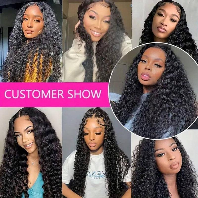 Loose Deep Wave Human Hair 13x4 13X6 HD Full Lace Transparent Closure ...