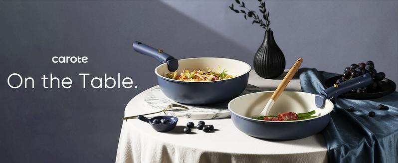 [Official] CAROTE 20pcs Detachable Handle Non-stick Cookware - TikTok Shop