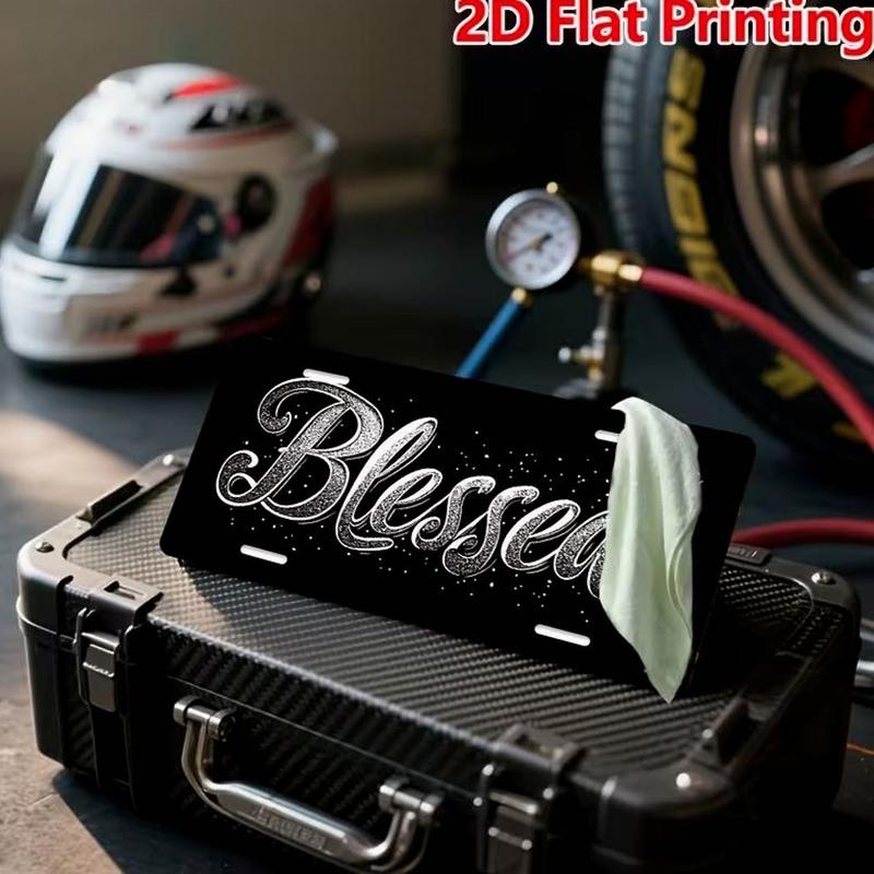 Blessed License Plate, 12" x 6" Aluminum Vanity Plate for US Vehicles ...