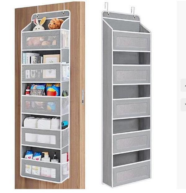 Over-the-Door Organizer — 5-Tier Hanging Storage with 5 Pockets, Anti ...