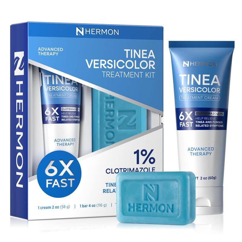 HERMON Tinea Versicolor Treatment Cream & Soap: Multi-Functional ...