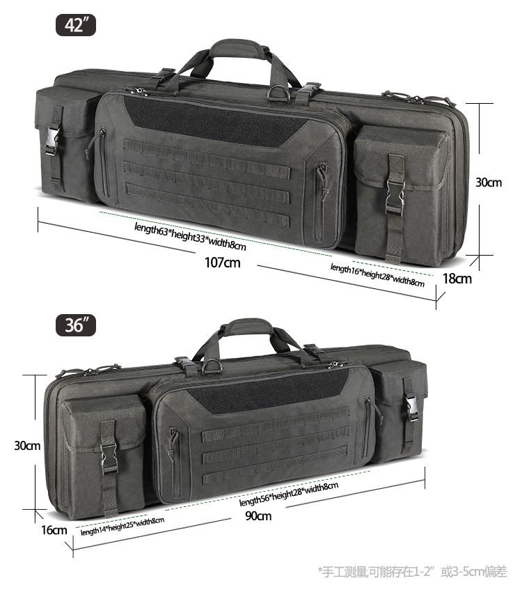 Yakeda KF-105B Tactical Gun Bag Olive Green with MOLLE Straps & Side ...