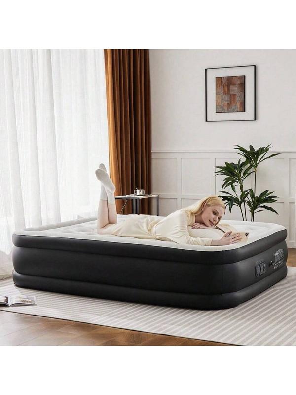 Portable Instant Inflation Air Mattress with Built-in Pump - Heavy-Duty ...