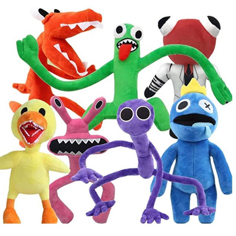 7PCS Set Rainbow Friends Plush Doll Toy Mochila Zombie Blue Red Yellow ...