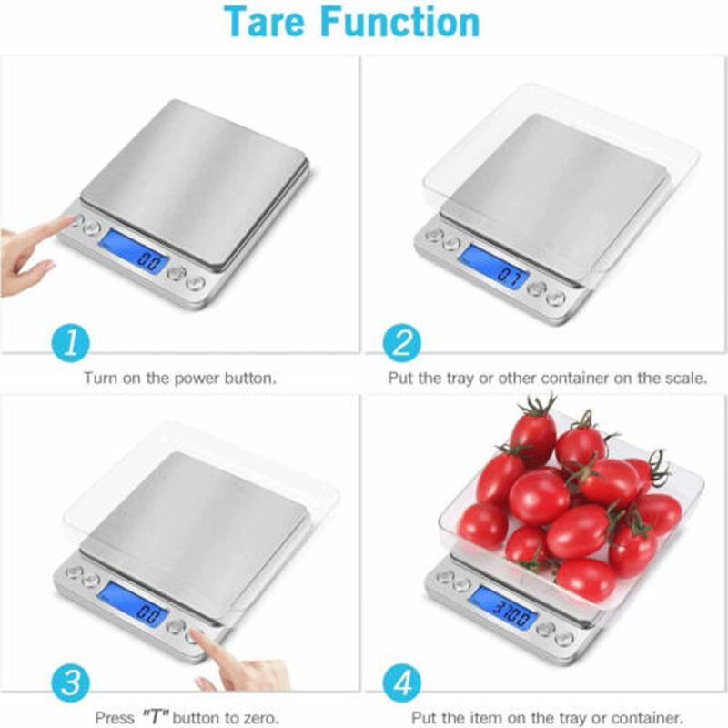 Digital 0.01-200g or 2000g x0.1g Scale Jewelry Portable Pocket Balance Gram OZ. LCD Herb Gold ...