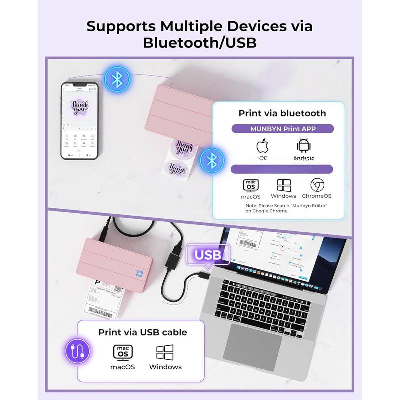 Thermal Label Printer, 130B 4x6 Shipping Label Printer for Shipping ...