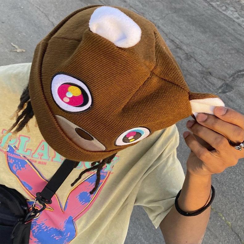 Streetwear & Hip Hop Inspired Knit Hat with 3D Ears