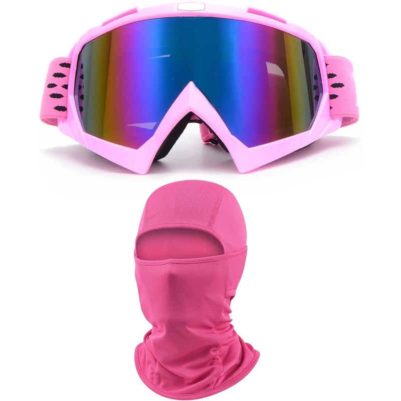 ATV Goggles with Balaclava face Mask for Men Women and Youth, Dirt Bike ...