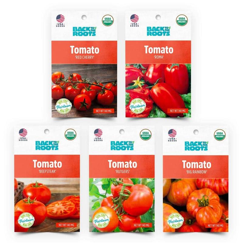 Organic Heirloom Tomato Vegetable Seeds Variety (5-Pack) - TikTok Shop