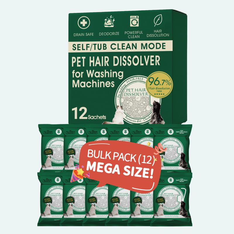 SeedsHub Pet Hair Dissolver for Washing Machines Enzymatic 5-in-1 ...