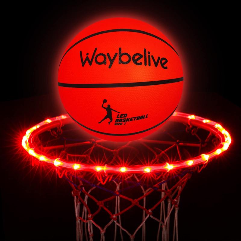 Led Light Up Basketball Size 7-inch Indoor Or Outdoor With 2 Lights Pre ...
