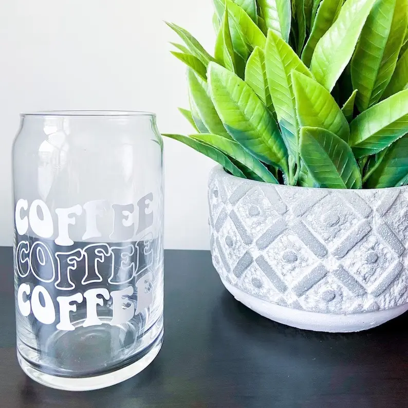 Retro Coffee Beer Can Glass - TikTok Shop