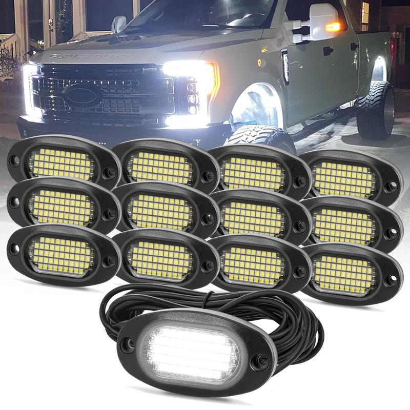 Sunpie 51 SMD Chips Rock Lights,7500K Cool White, IP67 Waterproof, 4M ...