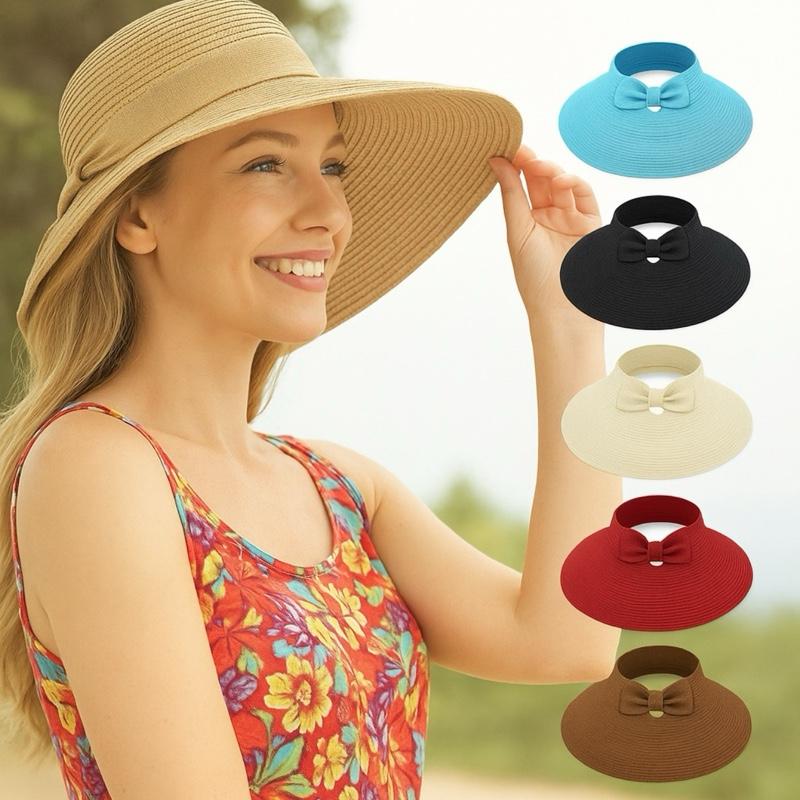 Foldable Wide Brim Sun Hat for Women – UV Protection Visor Cap ...