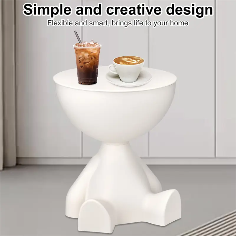Mini Circle Side Table – Small Modern Bowl-Shaped Coffee Table, Sofa ...