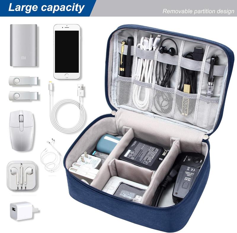 Electronics Organizer Travel Cable Organizer Bag for Electronics ...