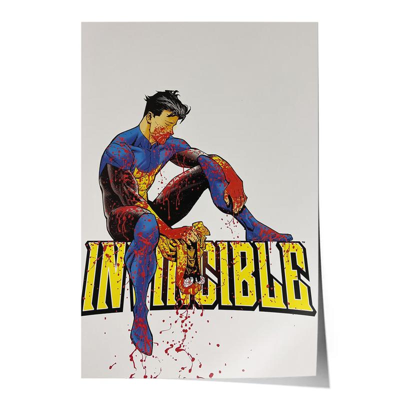 Frameless Art Poster: "Invincible Battle-Worn" – A Essential for Comic ...