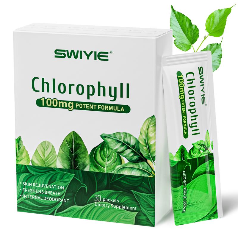 Swiyie Chlorophyll 100mg Potent Formula - 30Pack of Edible Healthcare ...