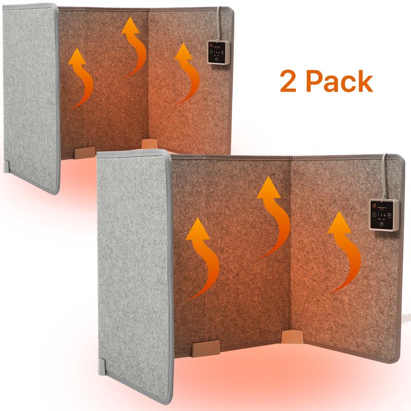 Whisper Heat 2 Pack Foldable Space Heater for Desks in Home or Office ...