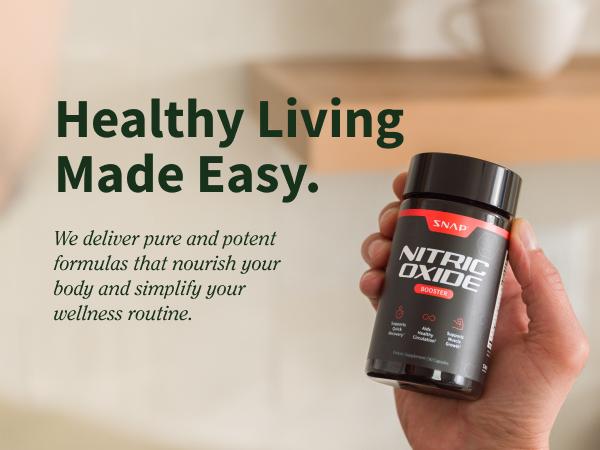 Snap Supplements - Nitric Oxide Booster - Support Healthy Blood ...