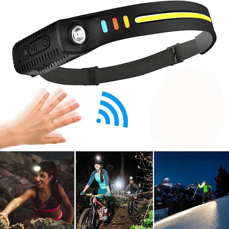 USB LED Headlamp, 1 Count Portable Single/two/three Light Strip Led ...
