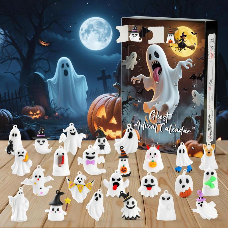 Halloween Ghost Advent Calendar 2025, 24 Days Halloween Countdown ...