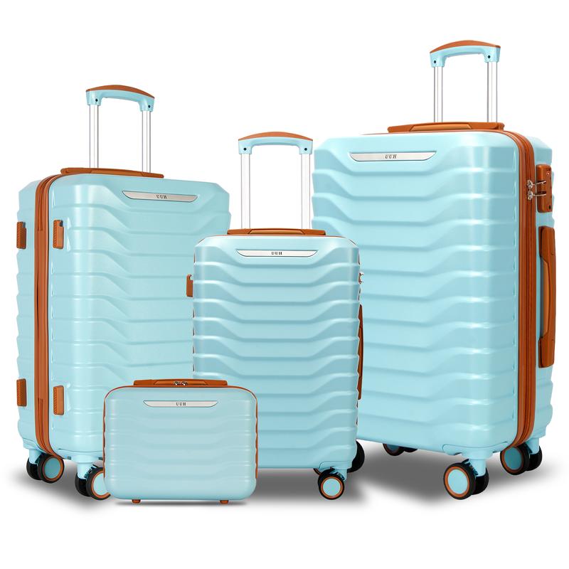 UUH Expandable Luggage Sets – Unbreakable Hardshell Suitcase with ...