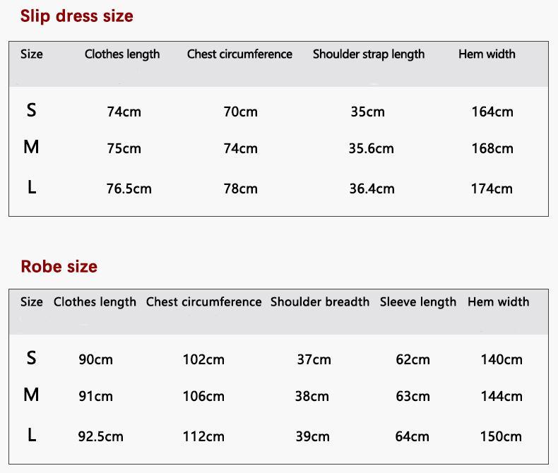 Women's Lace Trim Spaghetti Strap Nightdress & Outer Robe Set with Belt ...