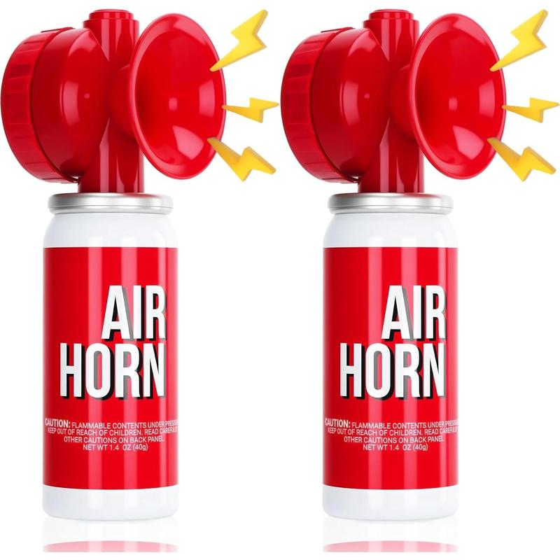 Air Horn 1.4oz 2pcs, Loud Mini Safety Boat Air Horn Can, Sports Event ...