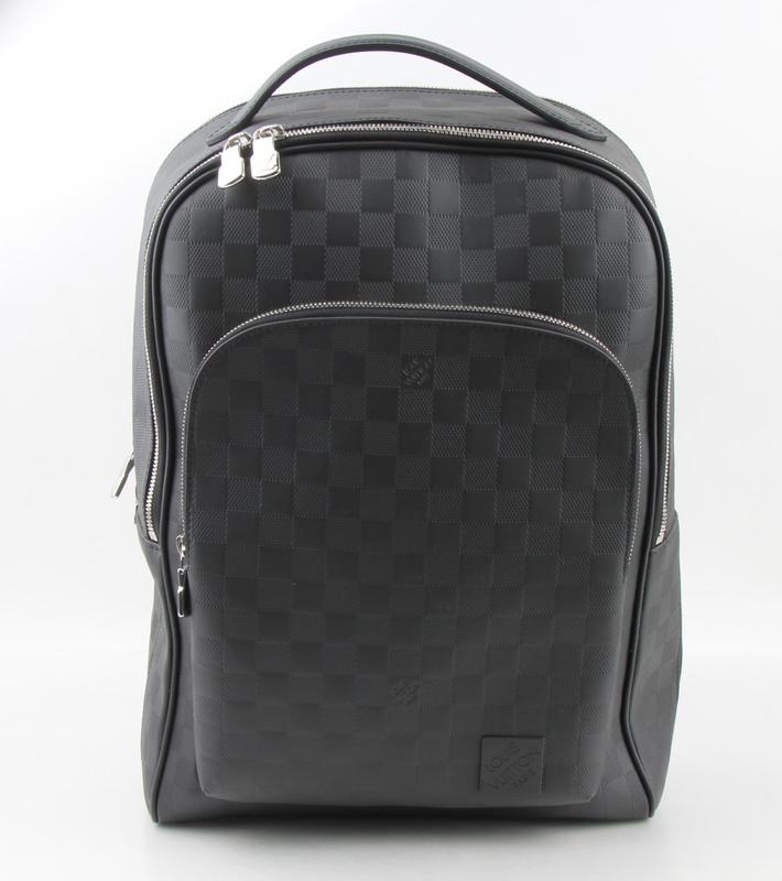 Pre-owned Louis Vuitton Coated Canvas Backpacks Graphite Damier Avenue ...