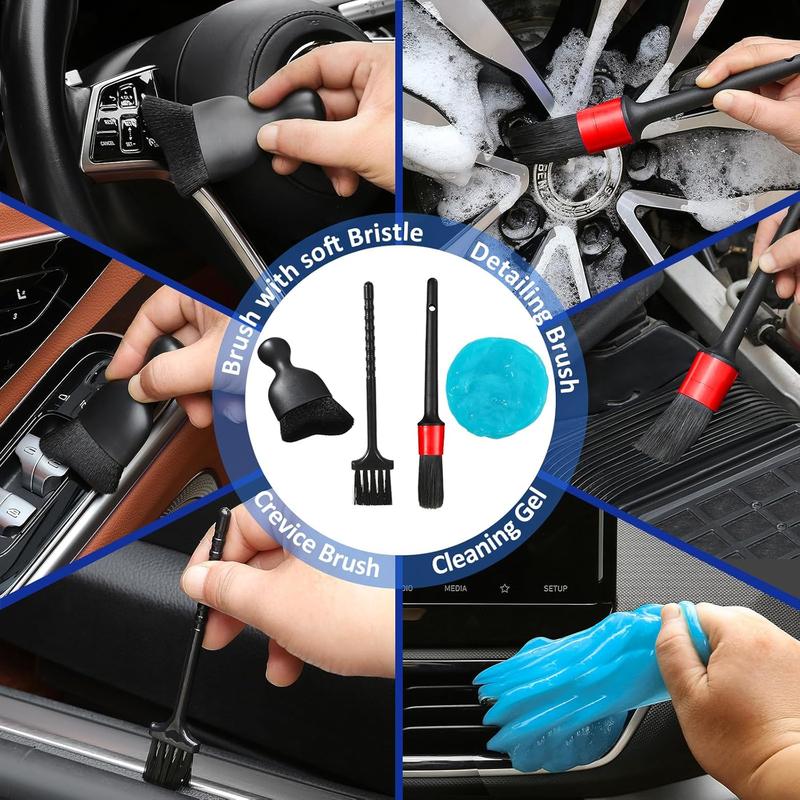 10pcs Windshield Cleaner Tool, Car Window Cleaning Wash Kit with 4 ...