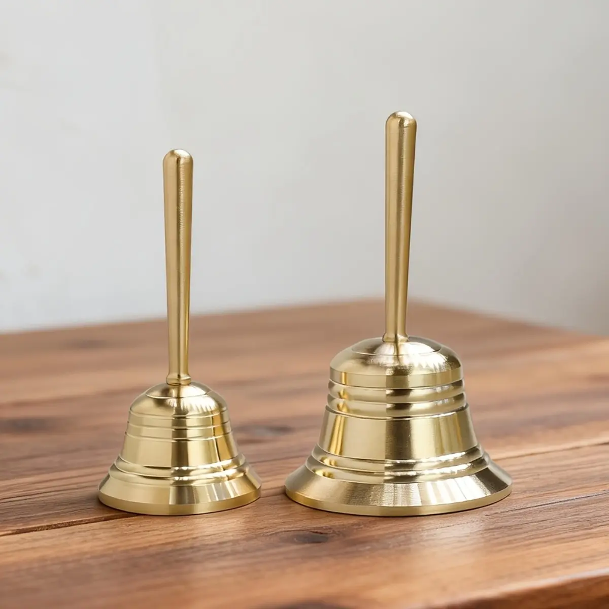 Vintage Brass Handheld Bell, Retro Metal Ringing Bell, Collectible Desk ...