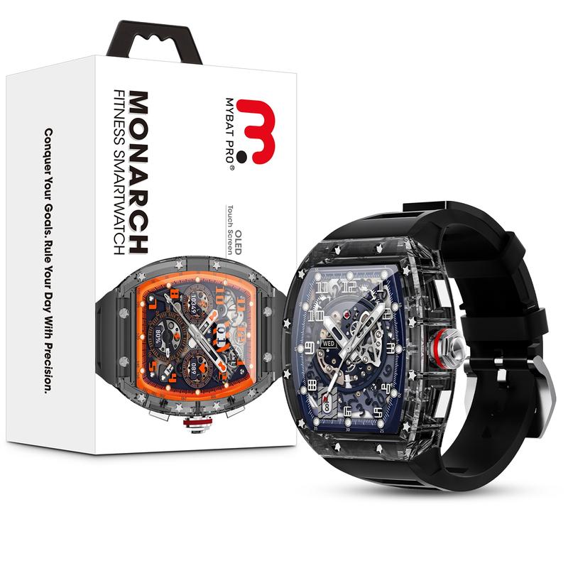 MyBat Pro Monarch Crystal Fitness Smartwatch - Black Android - TikTok Shop
