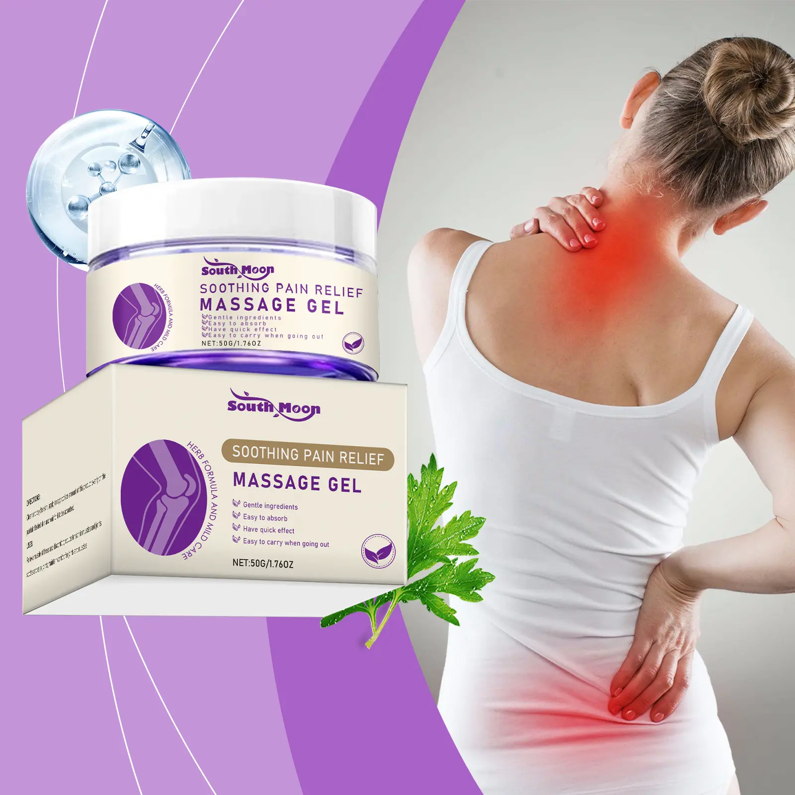 South Moon Body Care Gel, Daily Care For Joints, Knees, Elbows And ...